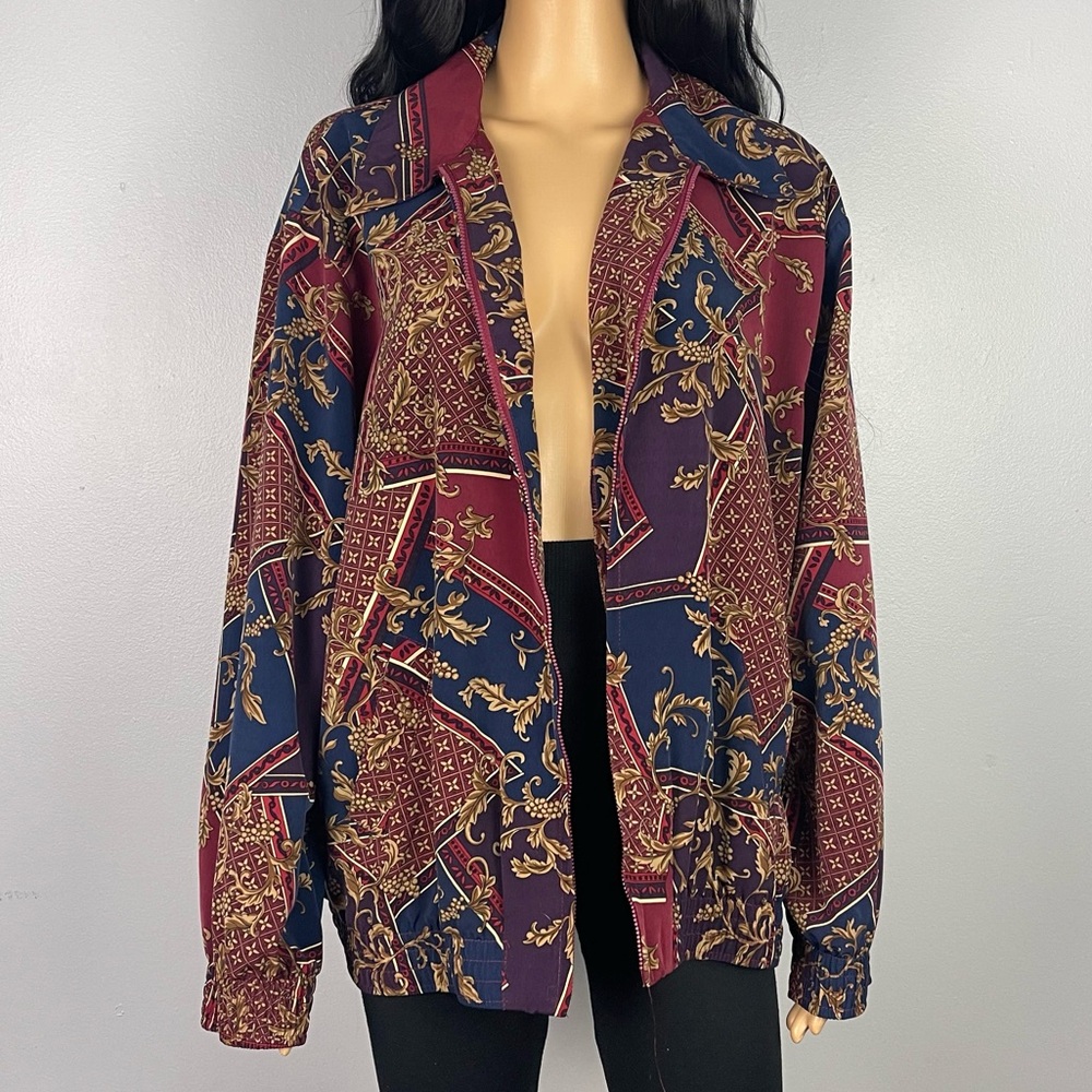 Vintage Baroque Print Jacket - Gem